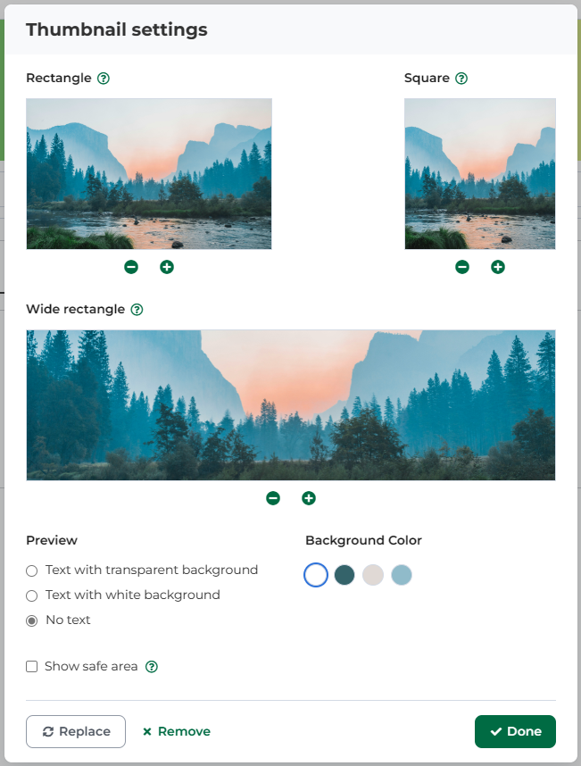 Crop thumbnail images – ThoughtFarmer Helpdesk