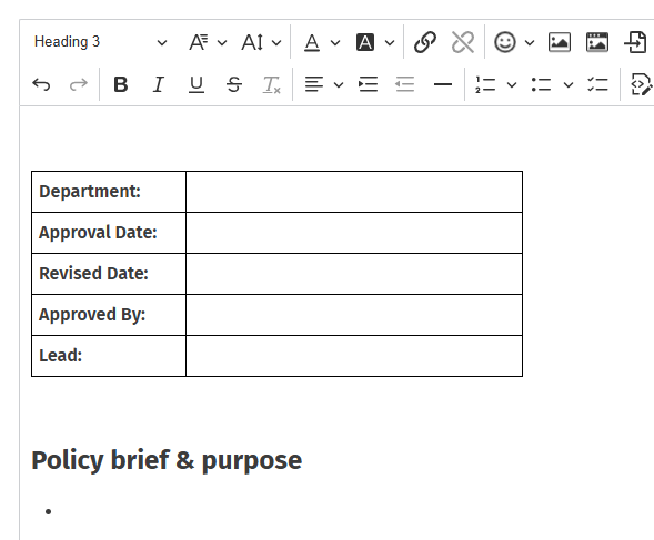 Manage content blocks – ThoughtFarmer Helpdesk