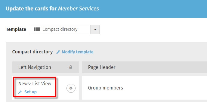 Add News card – ThoughtFarmer Helpdesk