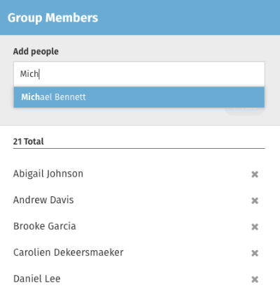 Add and remove group members – ThoughtFarmer Helpdesk